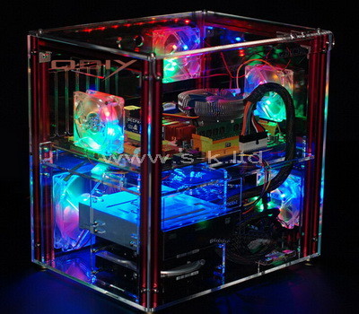Acrylic computer case customized by plastic company