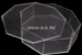 Custom octagon acrylic box with lid, perspex storage box