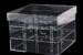 Plexiglass factory customize acrylic flower box with lid