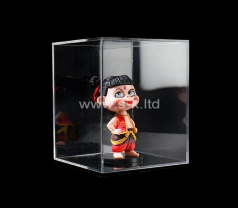 Acrylic supplier custom front slanted plexiglass showcase